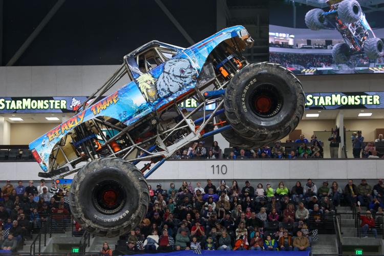 Photos of monster truck show at the Mountain America Center in Idaho ...
