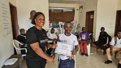 Wheelchairs bless the lives of individuals with disabilities in Liberia ...