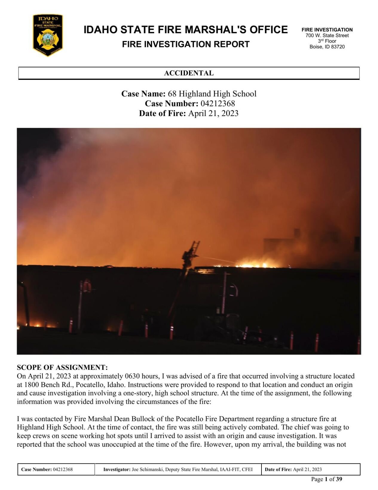 Failed fire inspection, alarm problems among issues documented at Highland High School prior to ...