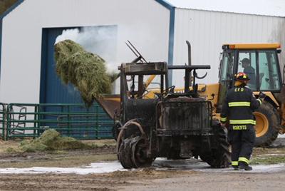 Fire destroys tractor near Chubbuck | Local | idahostatejournal.com