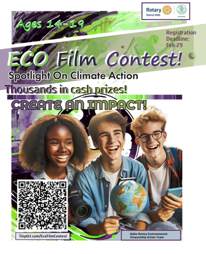 Youth eco film contest on climate solutions sponsored by Rotary ...