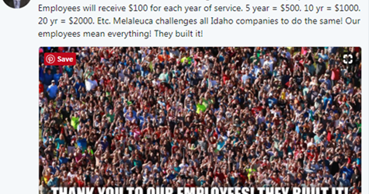 Melaleuca CEO gives tax cut bonuses to employees | Local ...