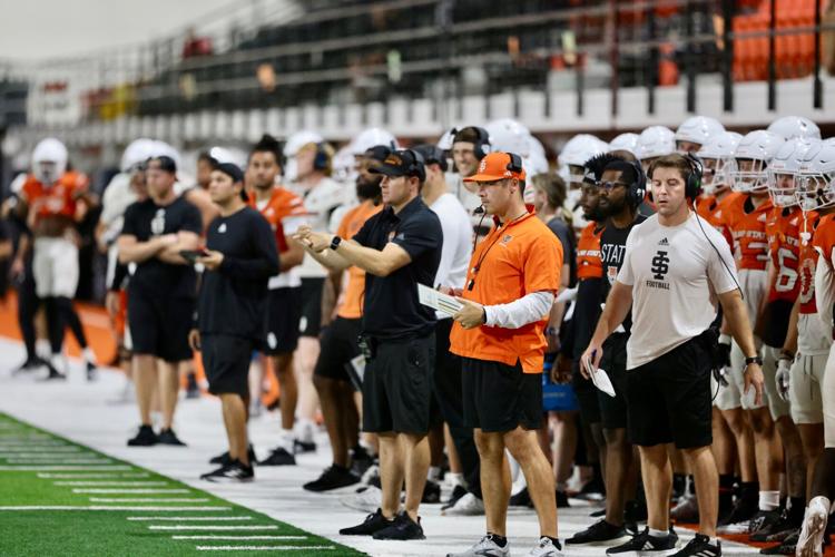 Photos of ISU Bengals football scrimmage at ICCU Dome | Freeaccess ...