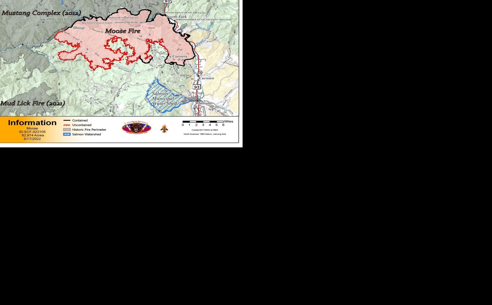 Moose fire just 34 percent contained as hot, dry conditions persist ...