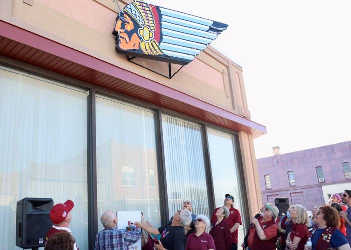 Historic neon Pocatello Indians sign relit on Main Street | Local ...