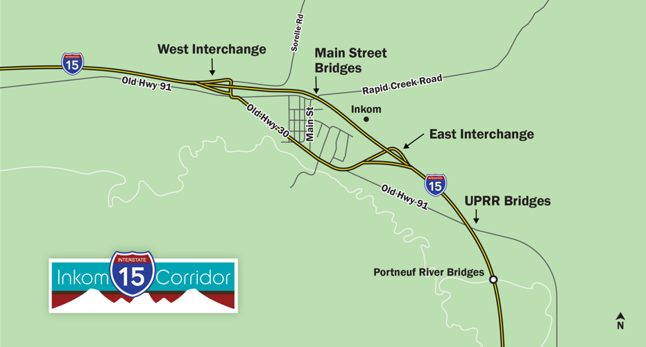 Long-awaited Interstate 15 Inkom corridor bridge construction begins ...