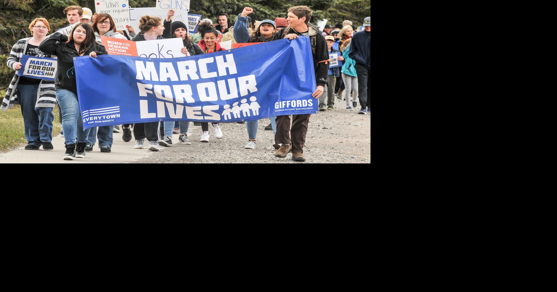 Crowd of 200 marches for increased gun control | Local ...