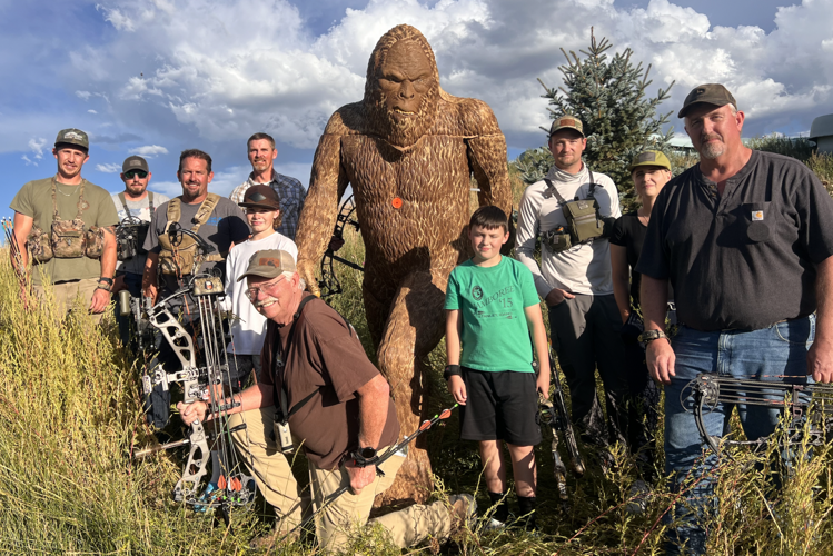 Caribou Field Archers test their aim on life-size Sasquatch target ...
