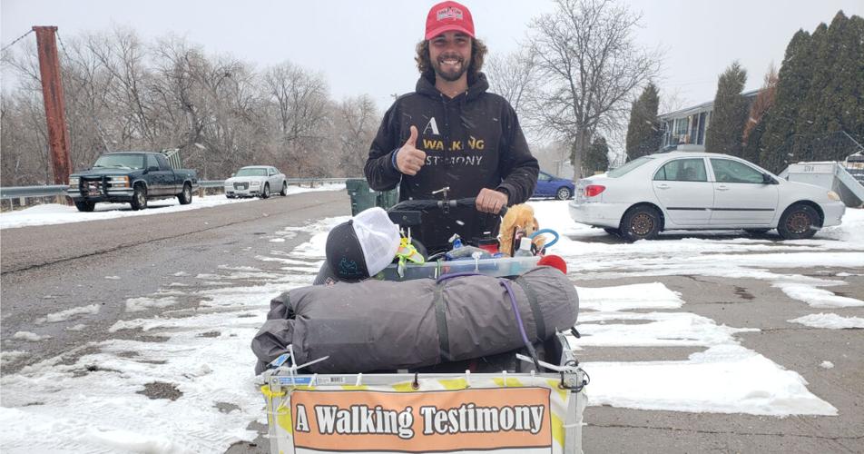 A WALKING TESTIMONY: Florida man walking America for mental health ...