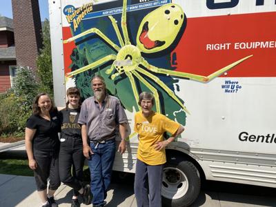 Large crowd shows up to help local community activist pack to move ...