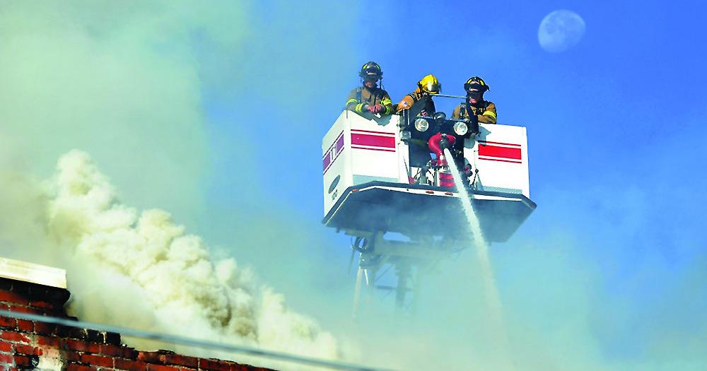 Fire guts Monarch building, but it remains standing | Members ...