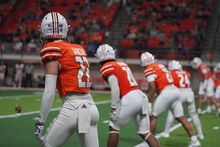 Photos of ISU's 50-10 win against Western Oregon at the ICCU Dome in ...