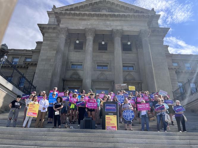 Abortion rights supporters mark Roe repeal anniversary in Idaho | Local ...