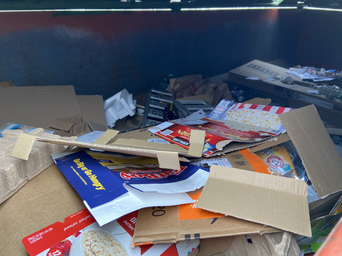 Drop-off recycling at Fort Hall Mine Landfill, McCammon Transfer ...