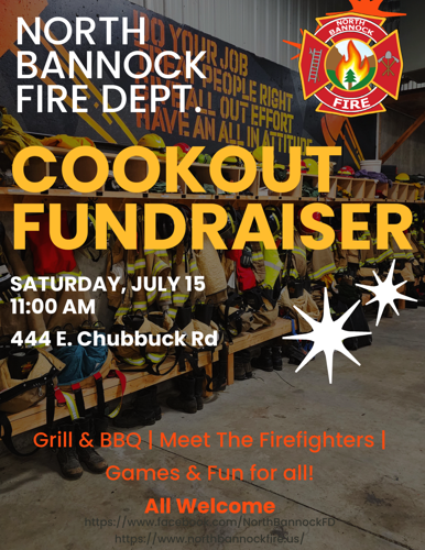 North Bannock Fire Department Firefighters Association cookout ...