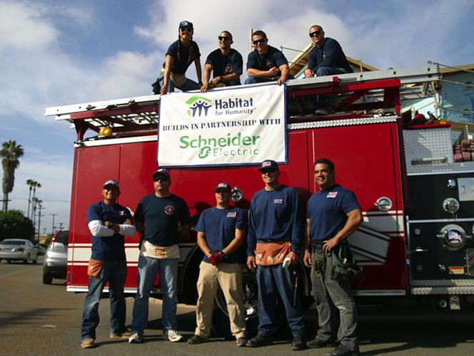 Imperial Beach And Sycuan Fire Fighters Work On Habitat For Humanity ...