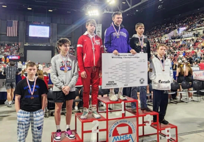 Wiggin captures 118 lbs. wrestling state title, Dogies place 2nd ...