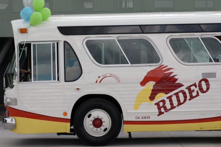 Restored Rideo Bus Debuts at Wheels Fuel Facility Dedication ...