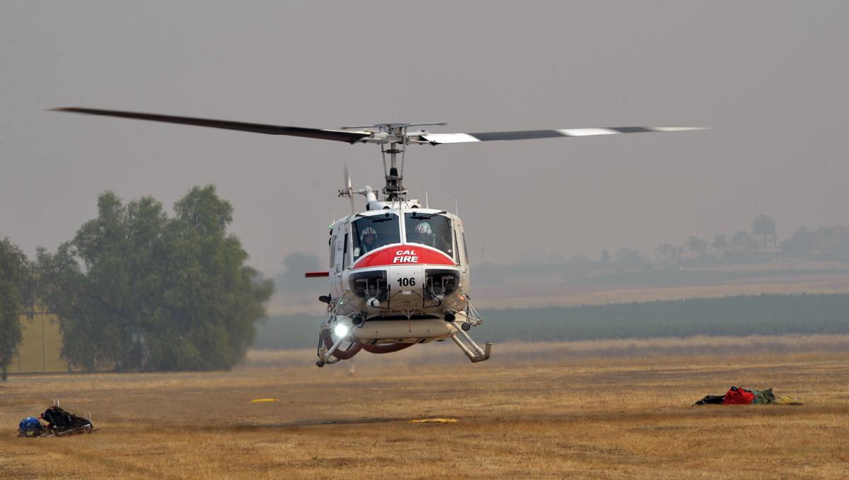 Cal Fire's Helicopter Base Set Up to Assist Massive Wildfires Across ...