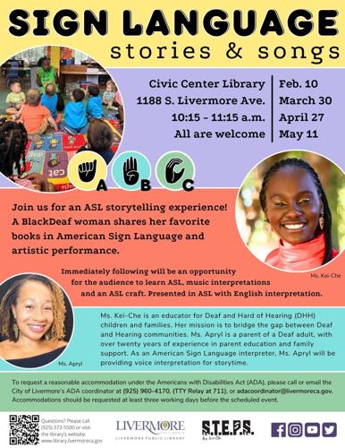 Library to Offer Story Time in Sign Language | Livermore News ...