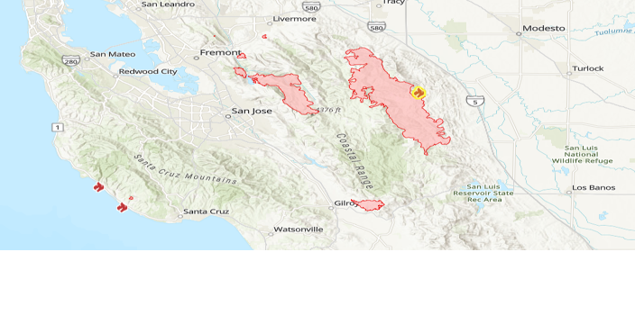 Fires in the SCU Lightning Complex Burn 137,475 Acres | News ...