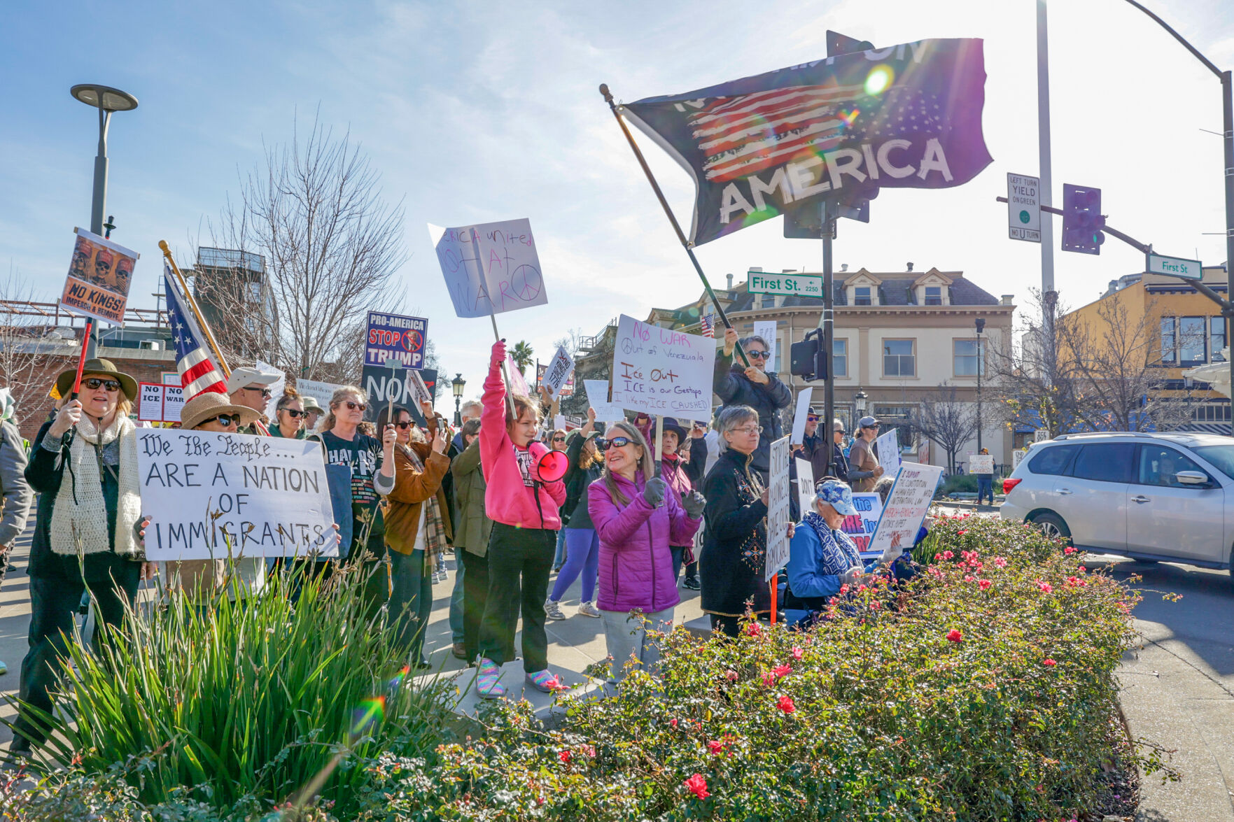 Residents Take to the Streets in Protest of Recent National Events ...