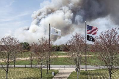 Local firefighters come together to battle massive brushfire | News ...