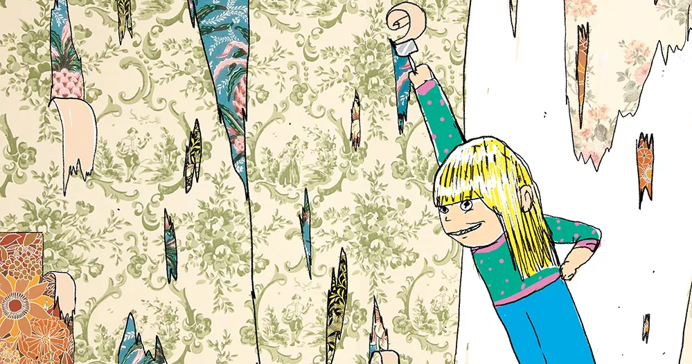 Accidentally seeing meaning in vintage wallpaper and its painstaking ...