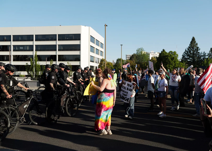 Spokane protests the detention of two legal immigrants and President ...
