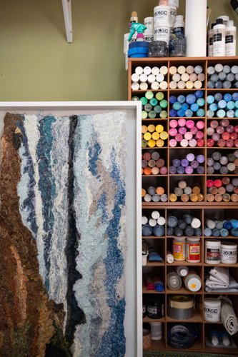 Helen Parsons' textile wizardry mixing painting and fiber arts lands ...