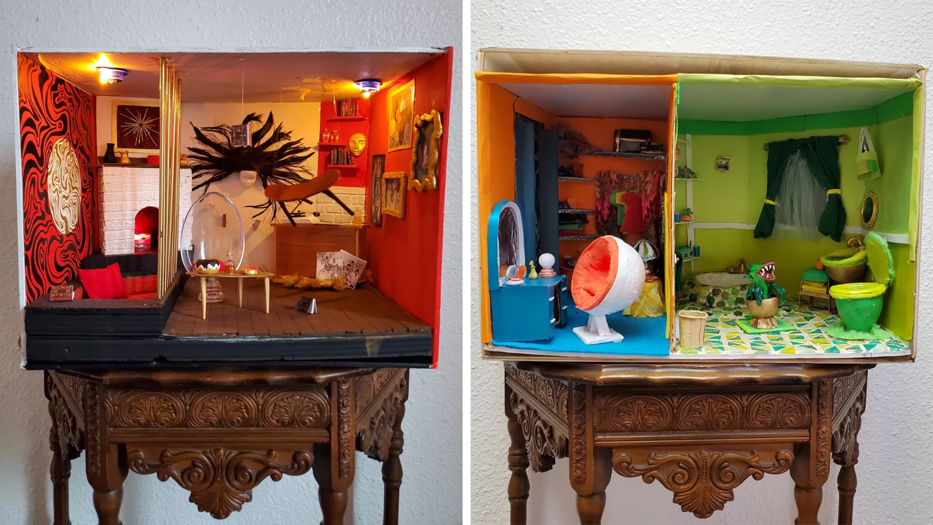 A new show at Coeur d'Alene's 5th Dimension Studios delivers dollhouse-inspired artwork ...