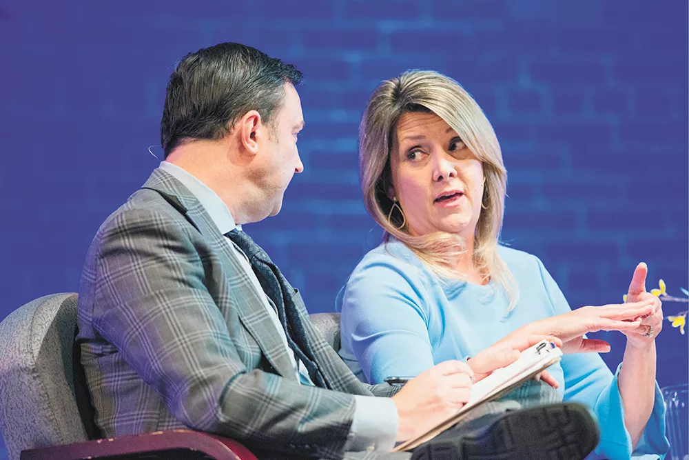 Mayoral candidates Ben Stuckart and Nadine Woodward both critique Mayor ...