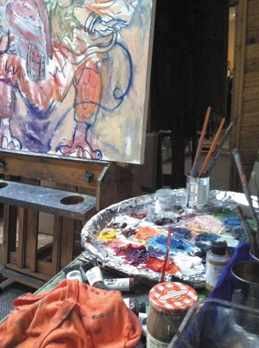 A stroll reveals the many layers of artist Kay O'Rourke's home, studio ...