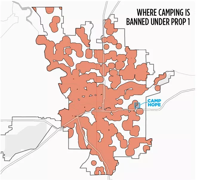Spokane voters approve camping ban; countywide tax measure fails for ...