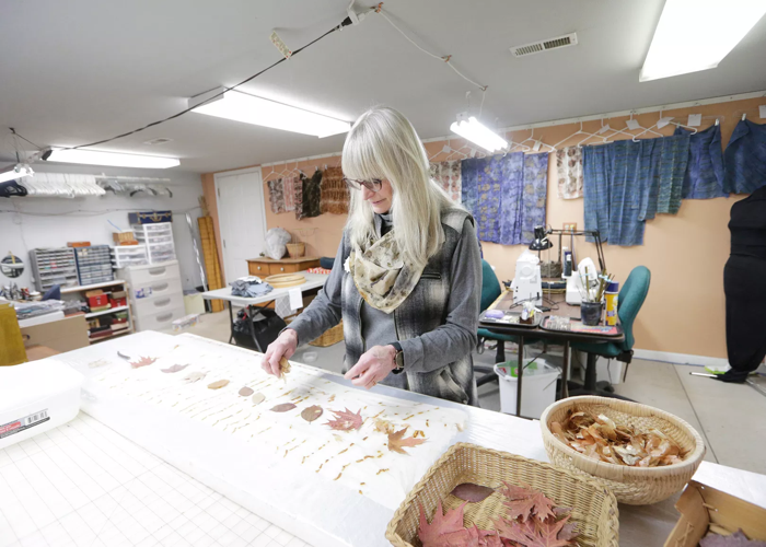 Nan Drye’s ecoprinted creations showcase the power of plants in the ...