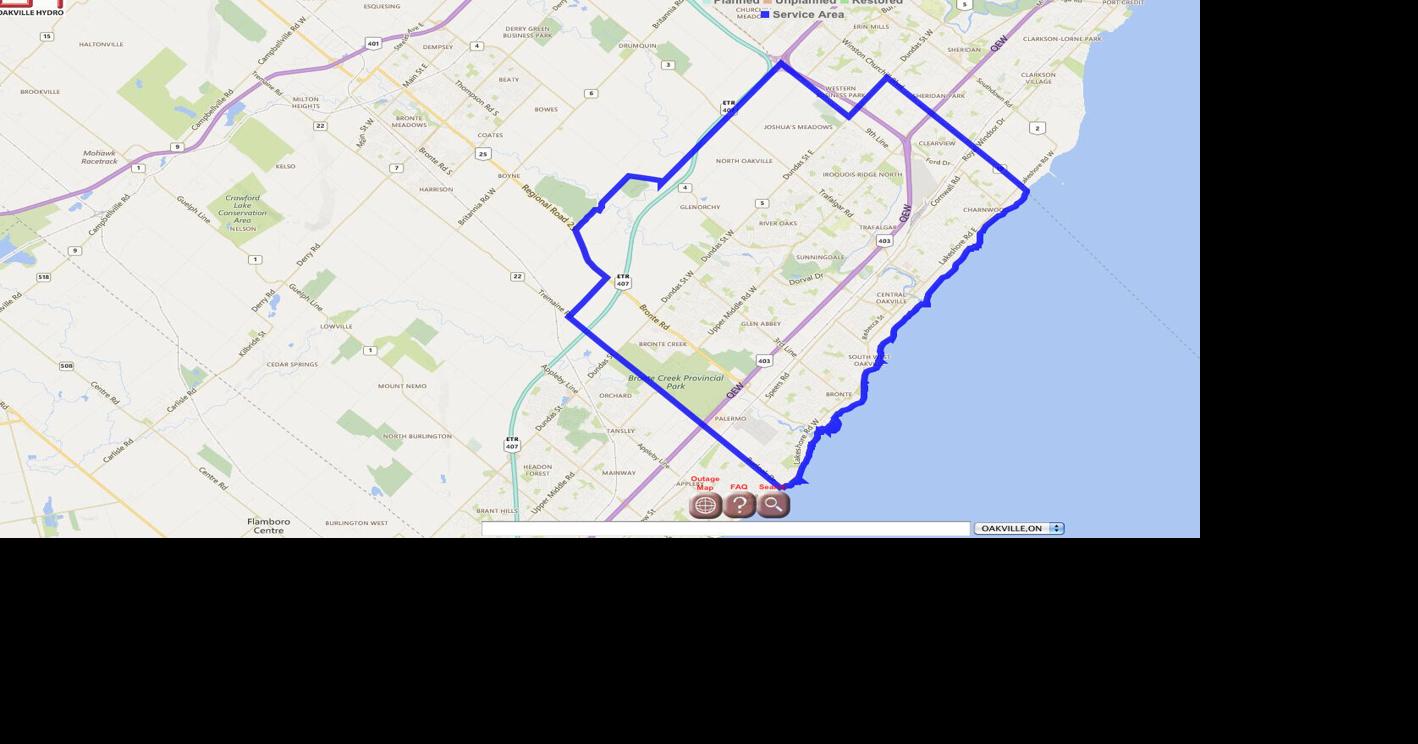 Oakville Hydro launches power outage map