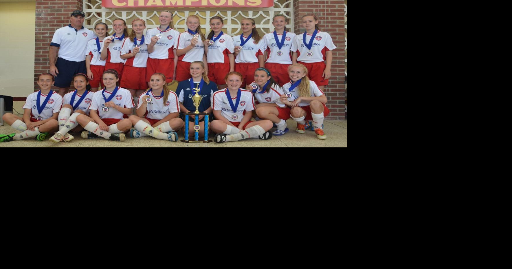 Oakville girls' U14 soccer team wins tournament in Erie