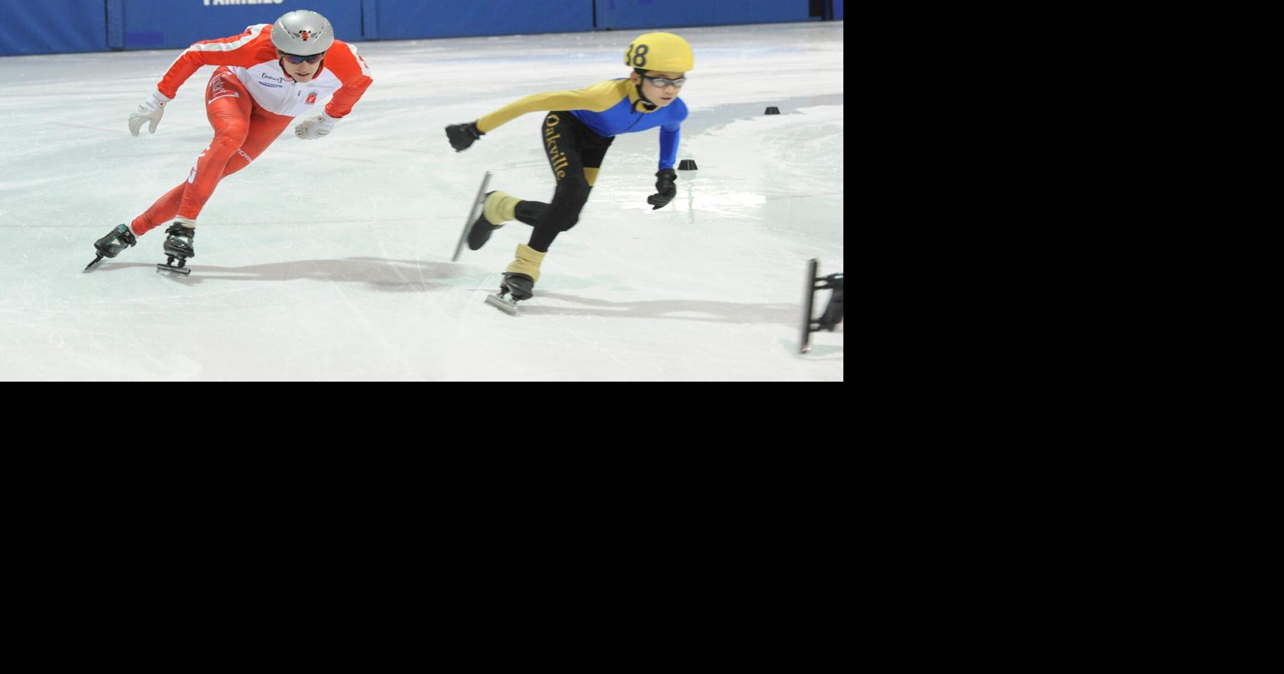 Olympic alternate practices with Oakville speed skaters
