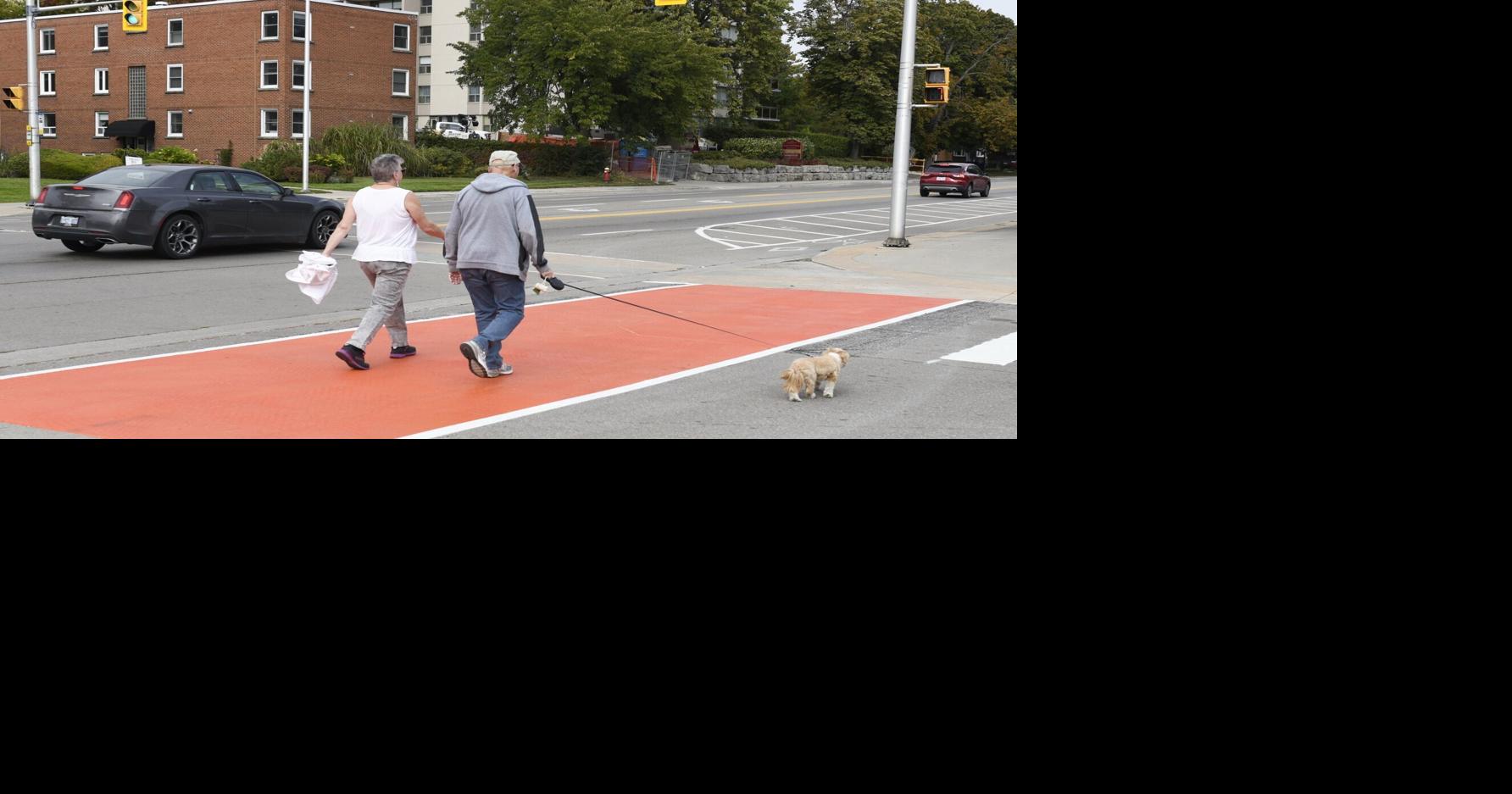 ‘These steps are to acknowledge’ Burlington installs orange crosswalk ...