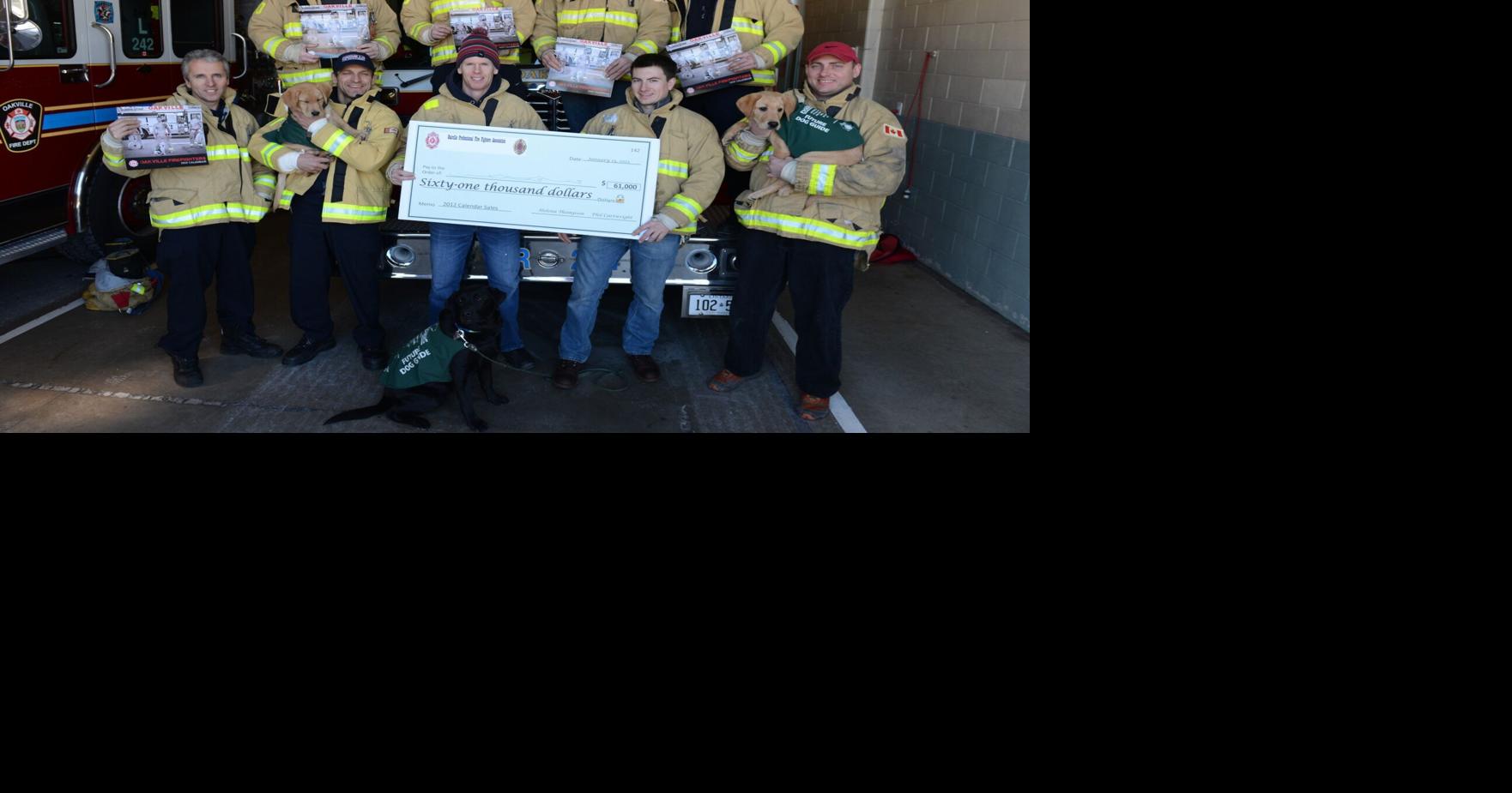 Firefighters charity calendar raises $61K