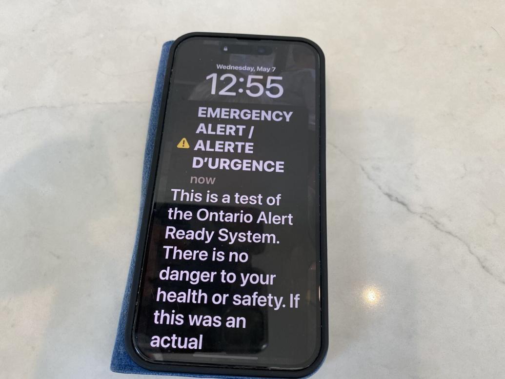 Emergency alert test today in Ontario and Canada