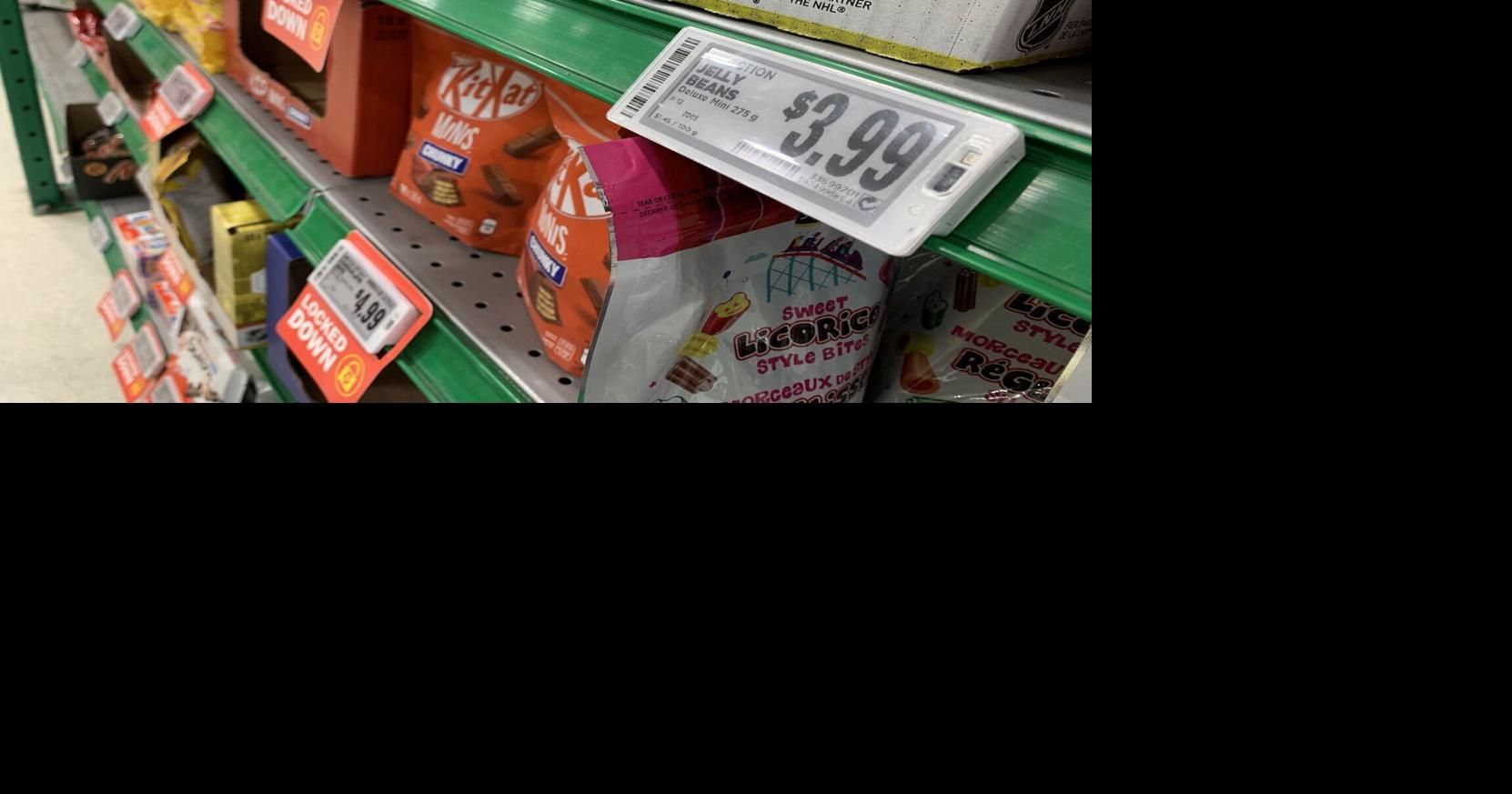 Electronic grocery price tags at grocery stores in Ontario