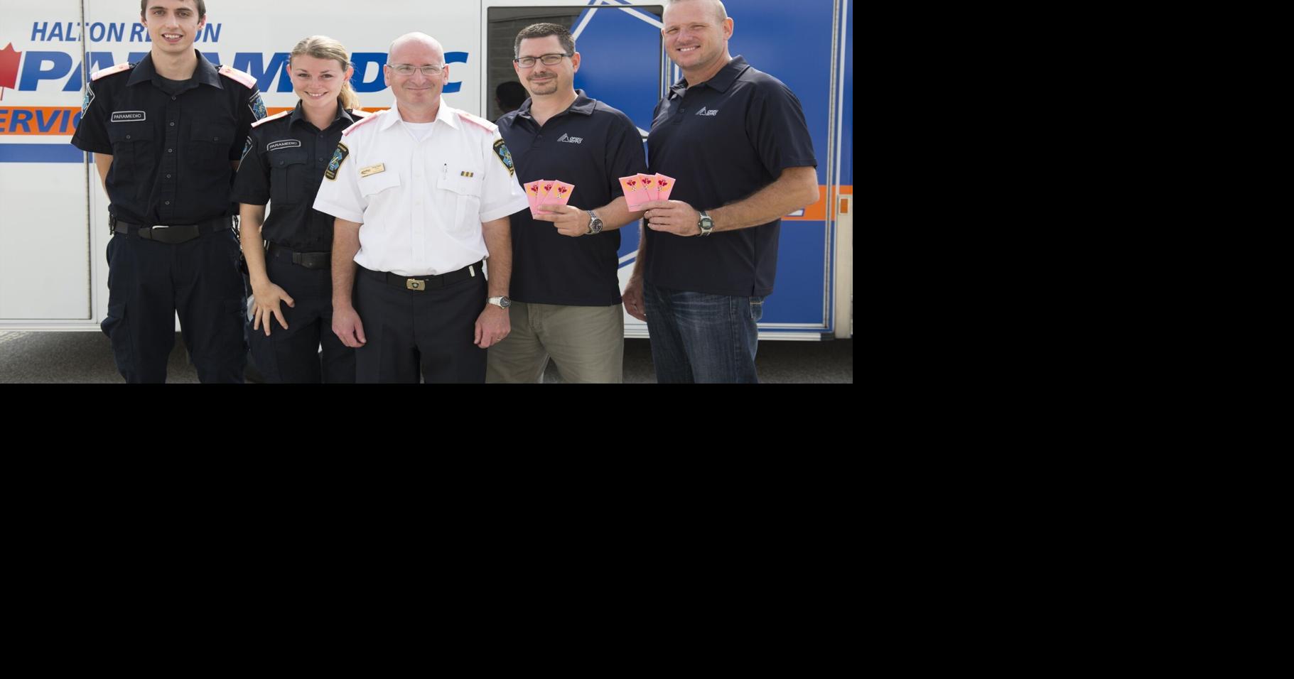 Halton EMS add a touch of pink to their uniforms