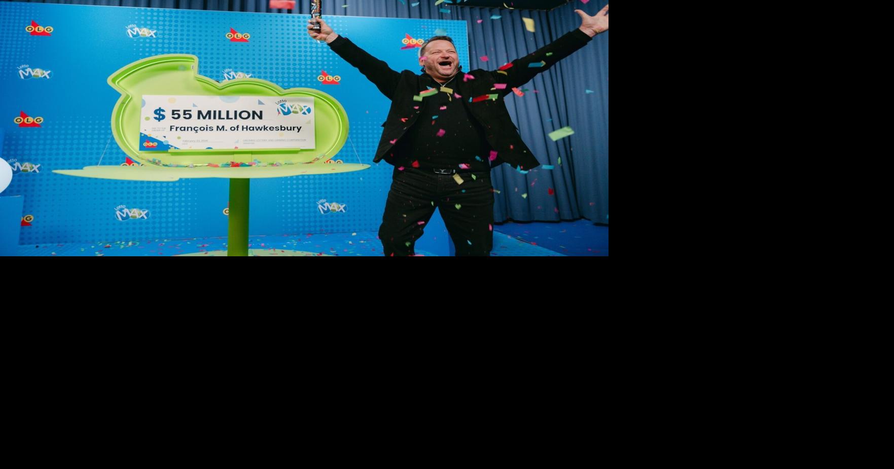 Ontario man wins $55-million Lotto Max jackpot