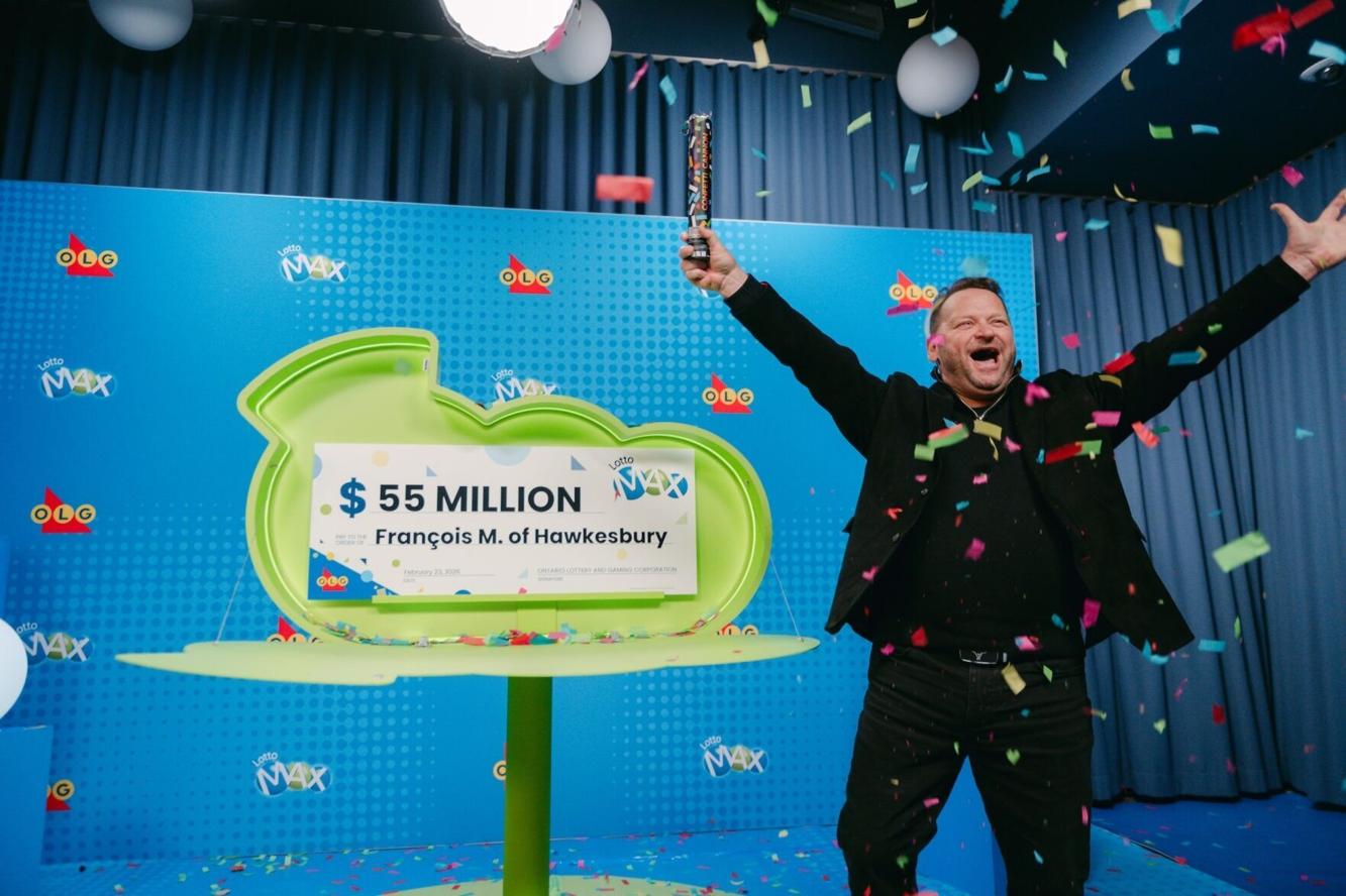 Ontario man wins $55-million Lotto Max jackpot