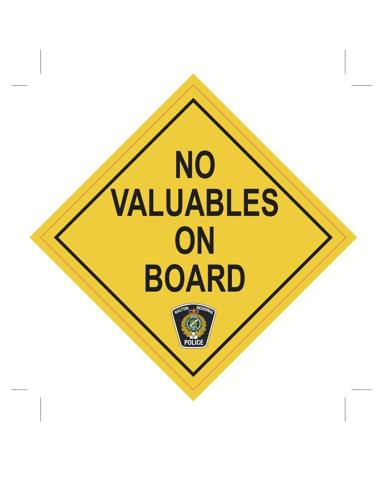 Halton police launch No Valuables Onboard campaign in Oakville