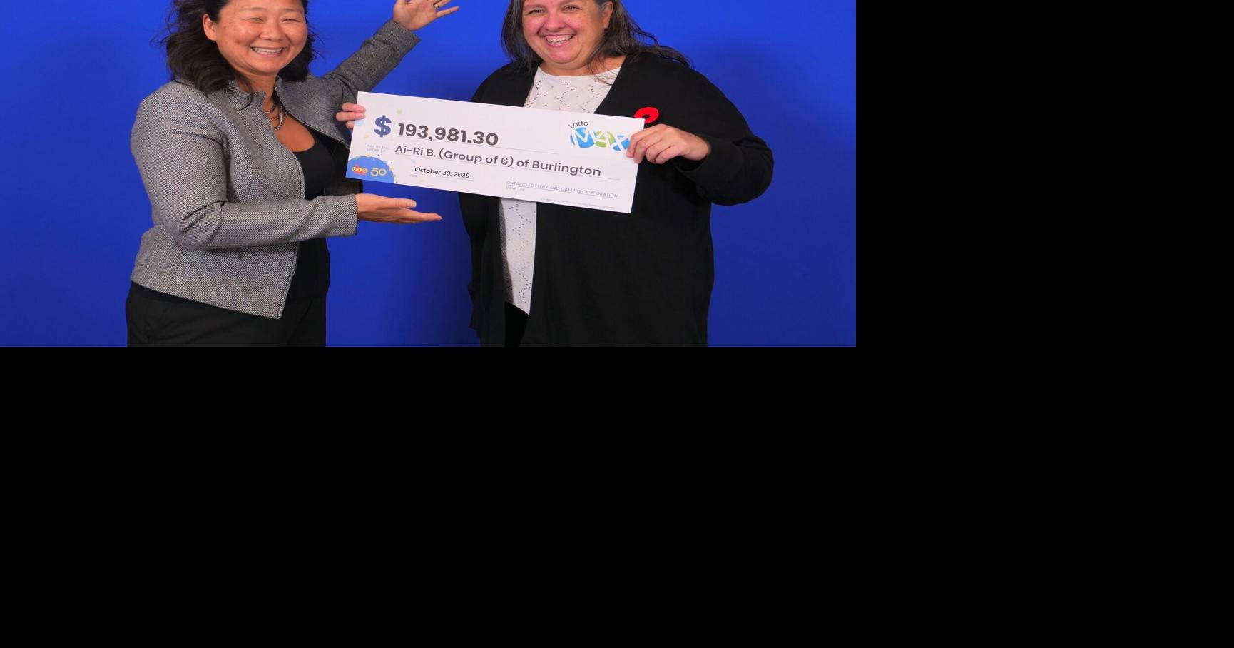 Ontario lottery group wins 6-figure Lotto Max prize
