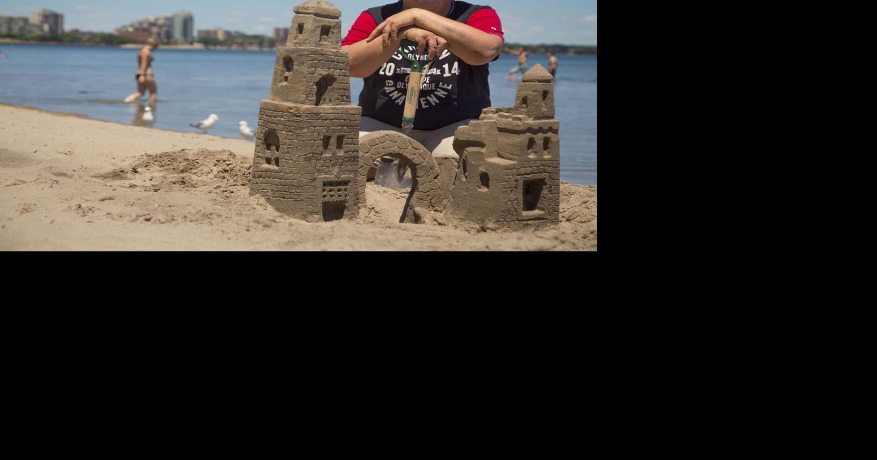 PHOTOS: Burlington champion sculptor's secrets to sky-high sandcastle ...