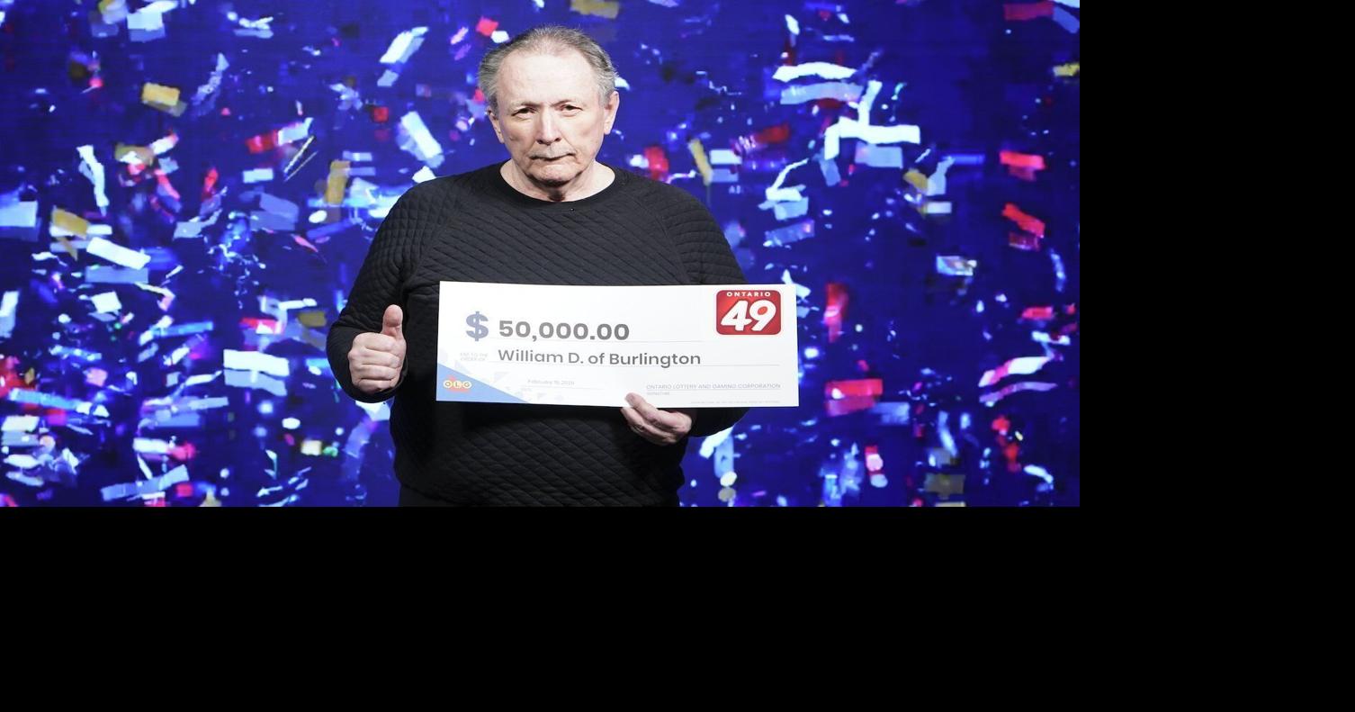 Burlington lottery winner: Man wins $50,000 on Ontario 49