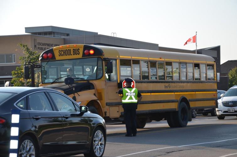 Halton police officers visit Milton school zones for All Hands on Deck Day